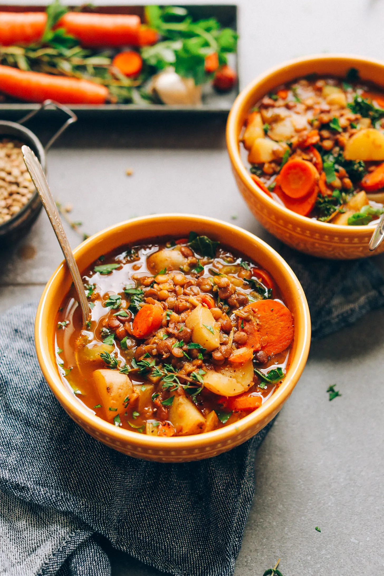 Easy Lentil Vegetable Soup - Recipelast